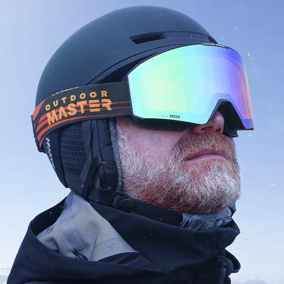 FALCON Cylindrical Ski Goggles with Zeiss Lens - Anti-Fog & UV ...