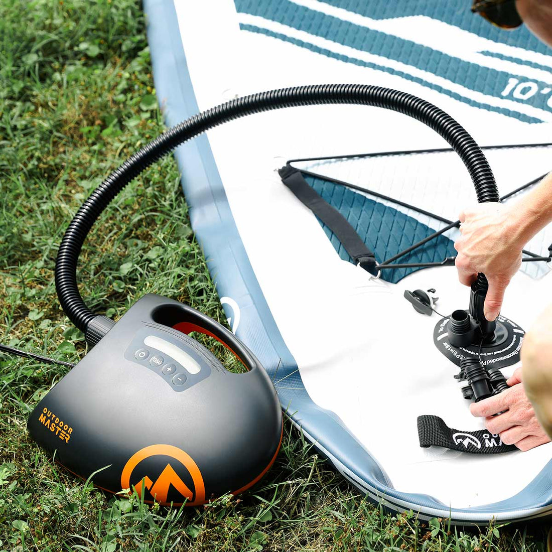 SHARK II - Automatic Electric SUP/Kayak Pump | OutdoorMaster®