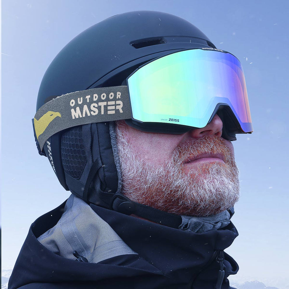 FALCON Cylindrical Ski Goggles with Zeiss Lens - Anti-Fog & UV ...