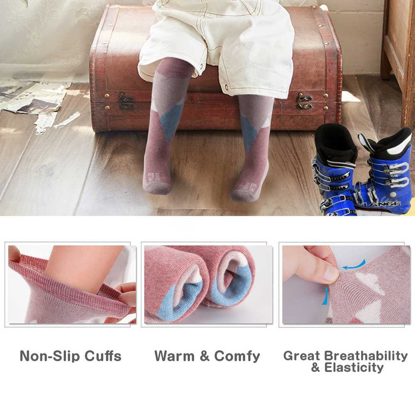 Children's Merino Wool Ski Socks | Cozy & Breathable | OutdoorMaster®